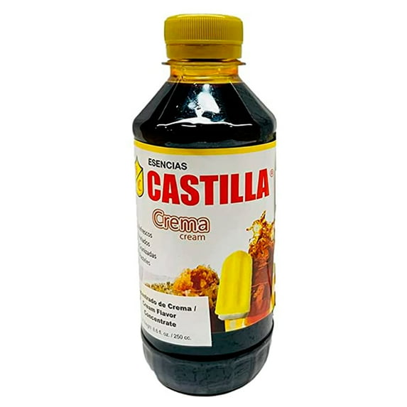 (Pack of 1) Castilla Cream Flavor Concentrate 8.6 fl oz - Esencia De ...