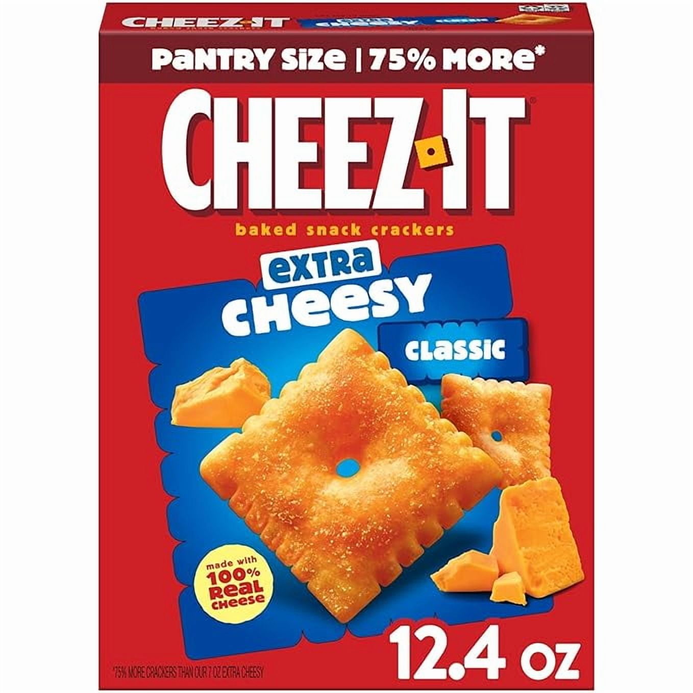 Pack of 1 Cheez-It Cheese Crackers, Baked Snack Crackers, Lunch Snacks ...