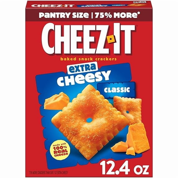 Pack of 1 Cheez-It Cheese Crackers, Baked Snack Crackers, Lunch Snacks ...