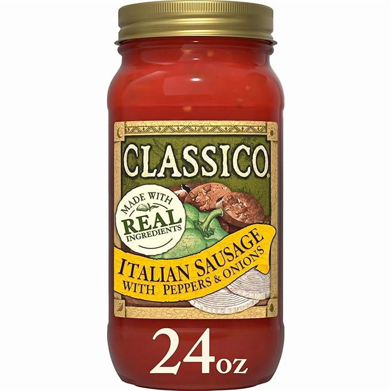 Pack of 1 Classico Italian Sausage Spaghetti Pasta Sauce with Tomato ...