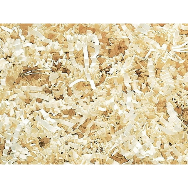 Pack of 1, Ivory Crinkle Cut™ Paper Shred 40 Lb Spring-Fill Shred for ...