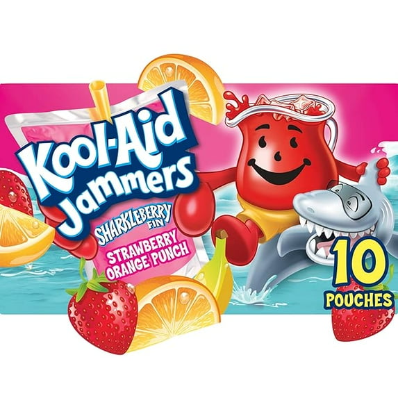 Pack of 1 Kool-Aid Jammers Sharkleberry Fin Strawberry Orange Punch ...