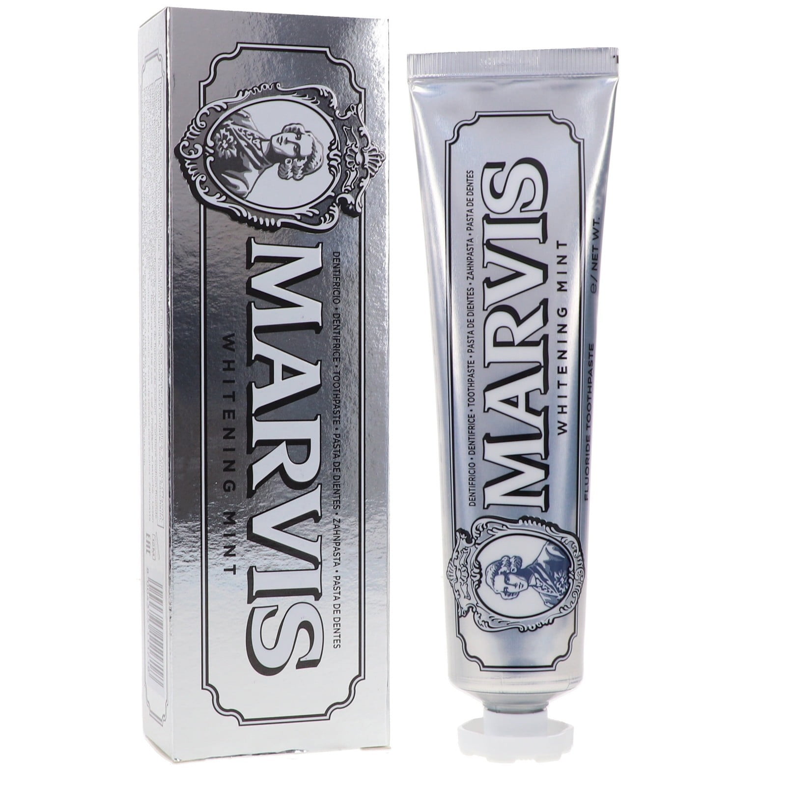 Pack of 1 Marvis Toothpaste Whitening Mint 0.84 oz - Walmart.com