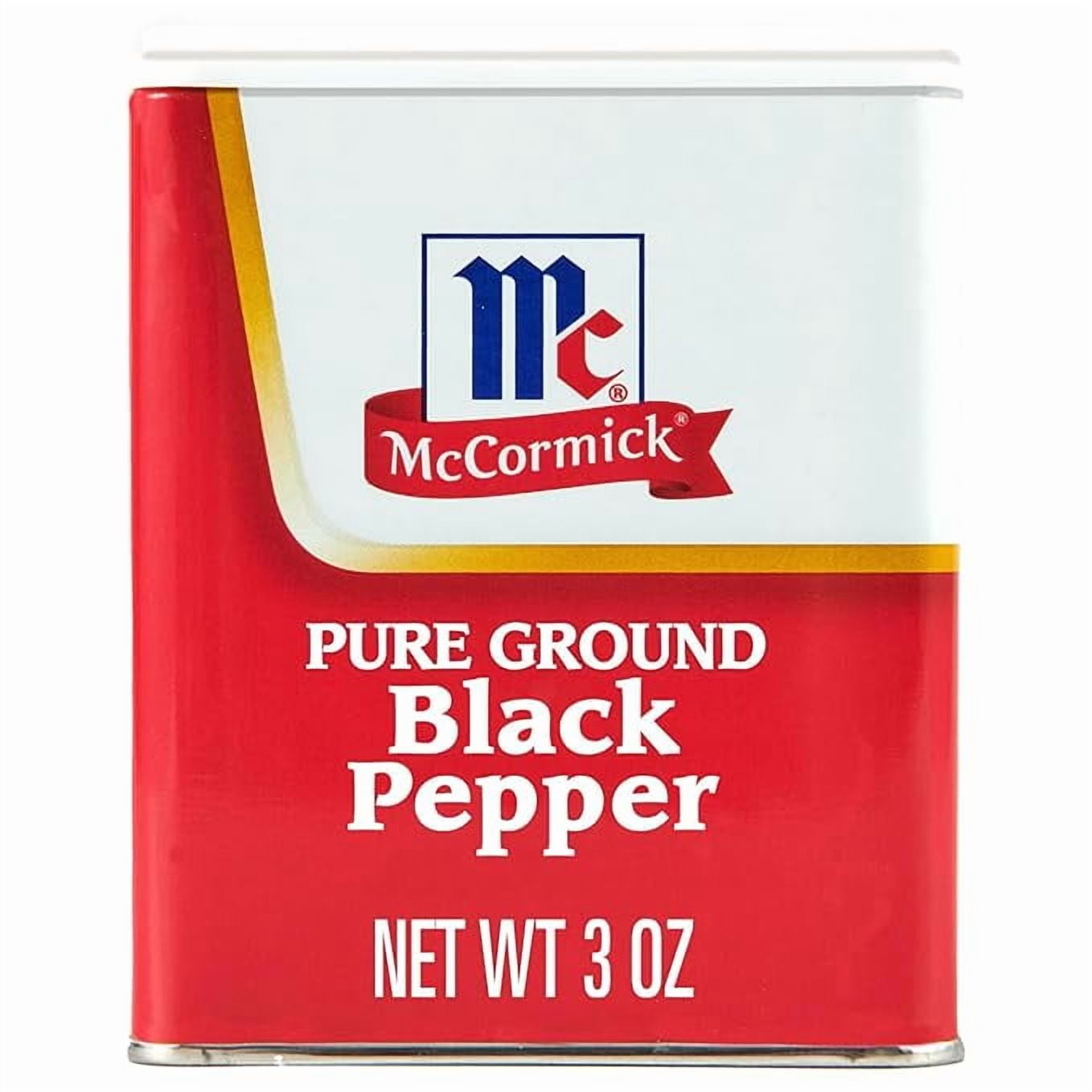Pack of 1 McCormick Pure Ground Black Pepper, 3 oz - Walmart.com