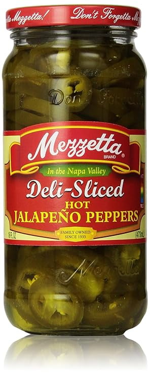 Pack of 1 Mezzetta Jalapeno Peppers, Deli-Sliced Hot, 16 Ounce ...