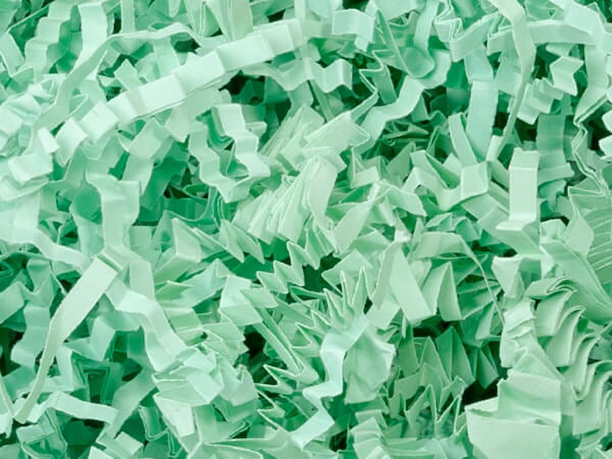 Pack of 1, Mint Green Crinkle Cut™ 10 Lb Spring-Fill Paper Shred Great ...