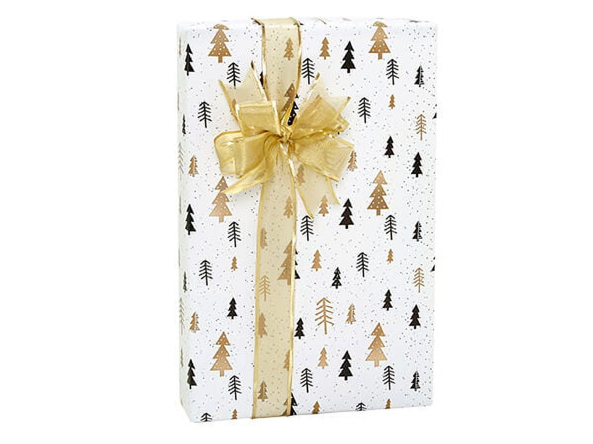 Pack of 1, Modern Trees Wrapping Paper 24"x417' Counter Roll for ...
