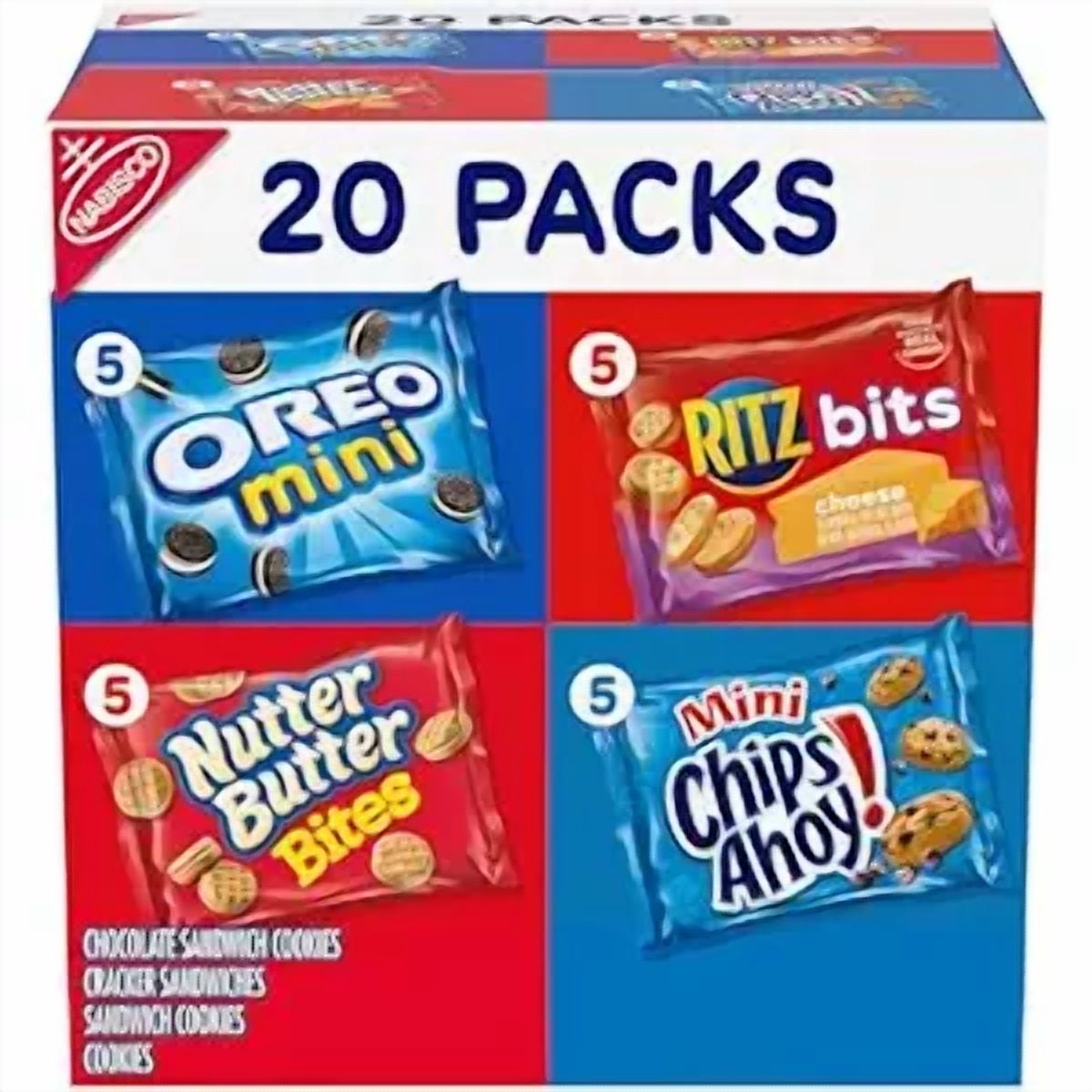 Pack of 1 Nabisco Classic Mix Variety Pack, OREO Mini, CHIPS AHOY! Mini ...