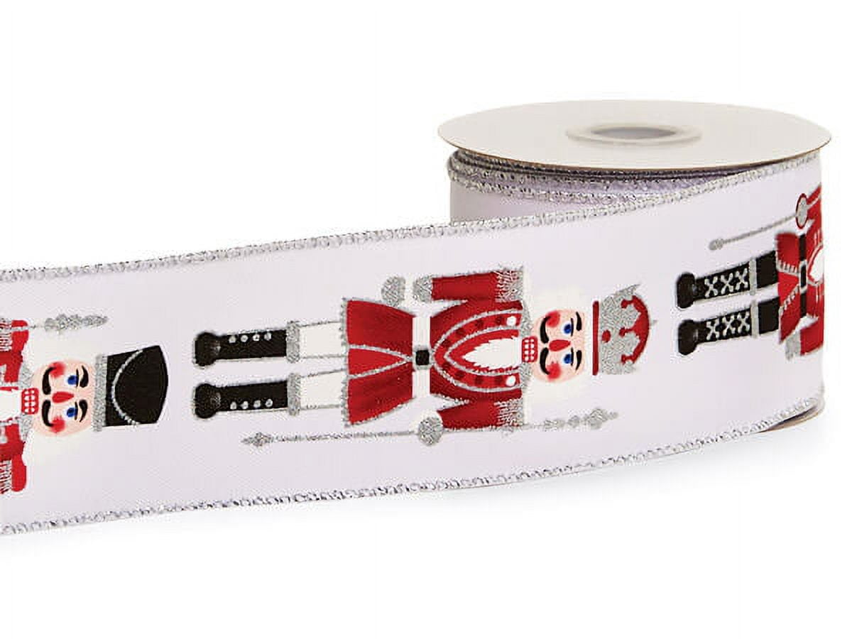 Pack of 1, Nutcracker Wired Ribbon, 2-1/2" x 10 Yards for Package ...