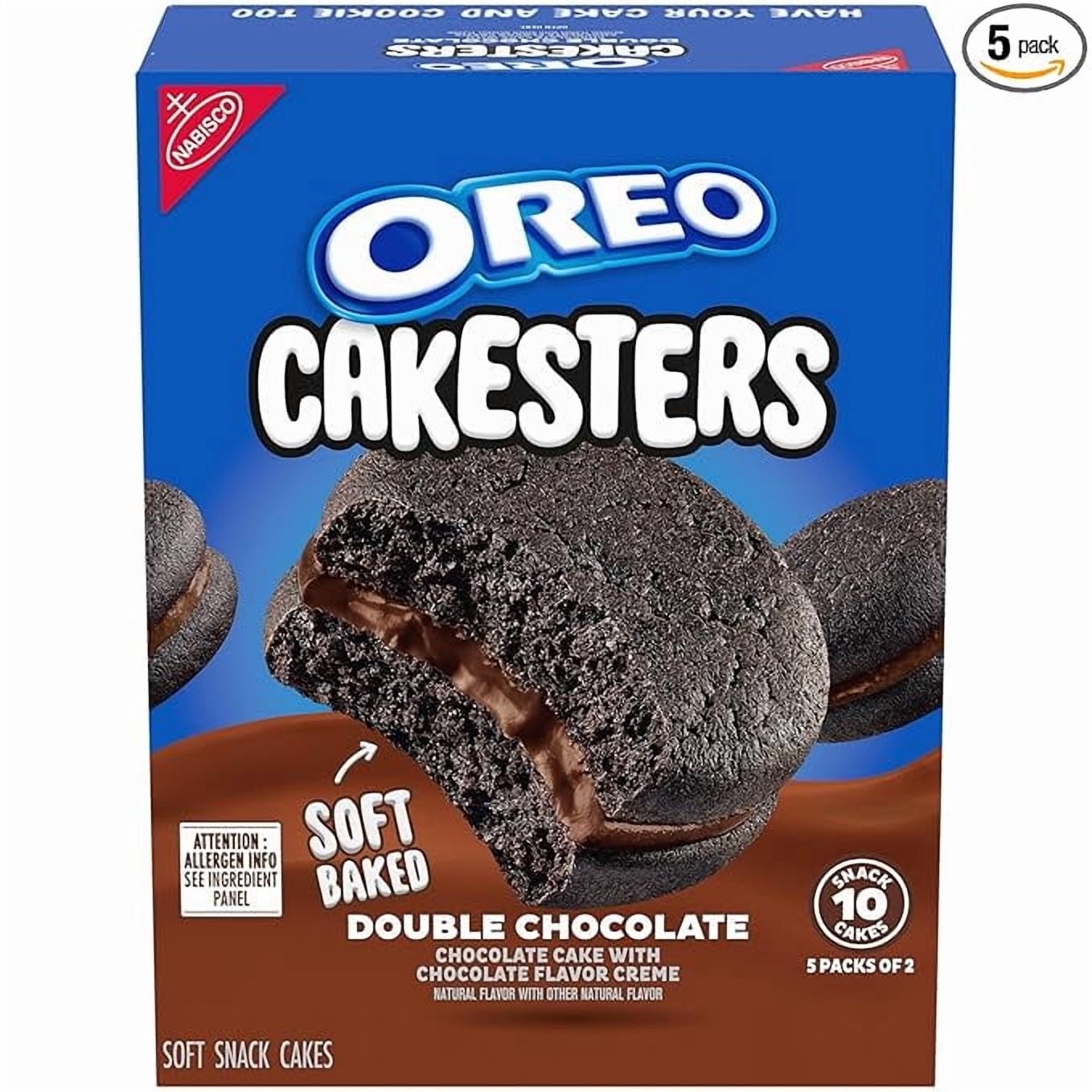 Pack of 1 OREO Cakesters Double Chocolate Soft Snack Cakes, 5-2.02 oz ...