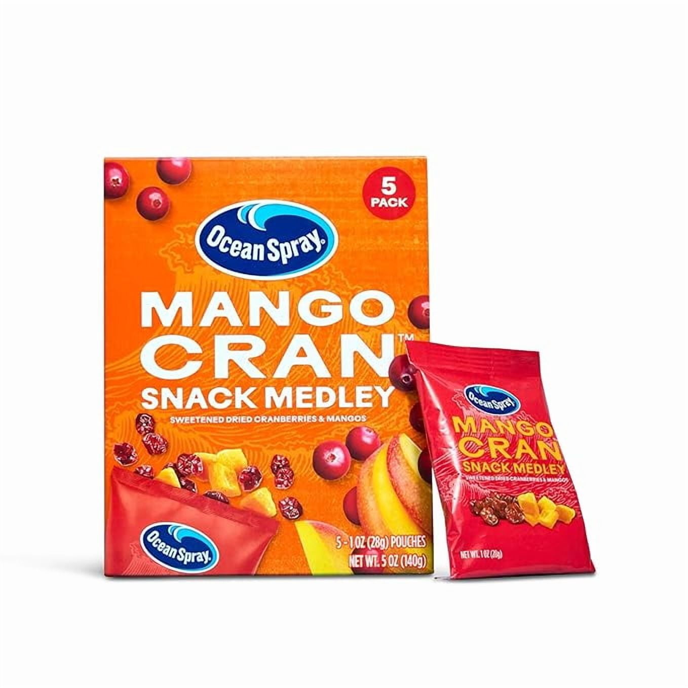 Pack of 1 Ocean Spray® Mango Cran™ Snack Medley, Cranberry and Mango ...