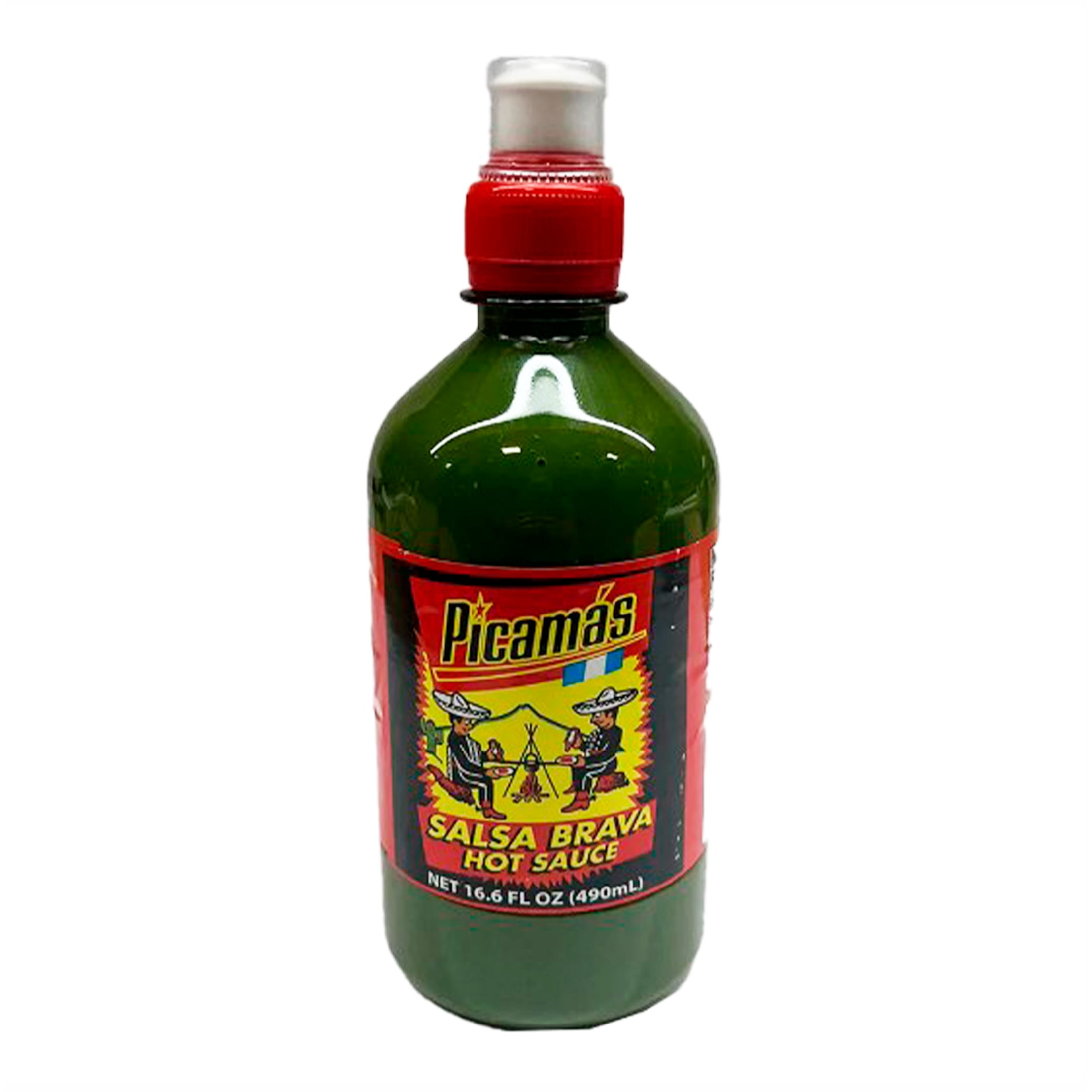 (Pack of 1) Picamas Green Hot Sauce 16.6 oz - Salsa Verde Picante ...