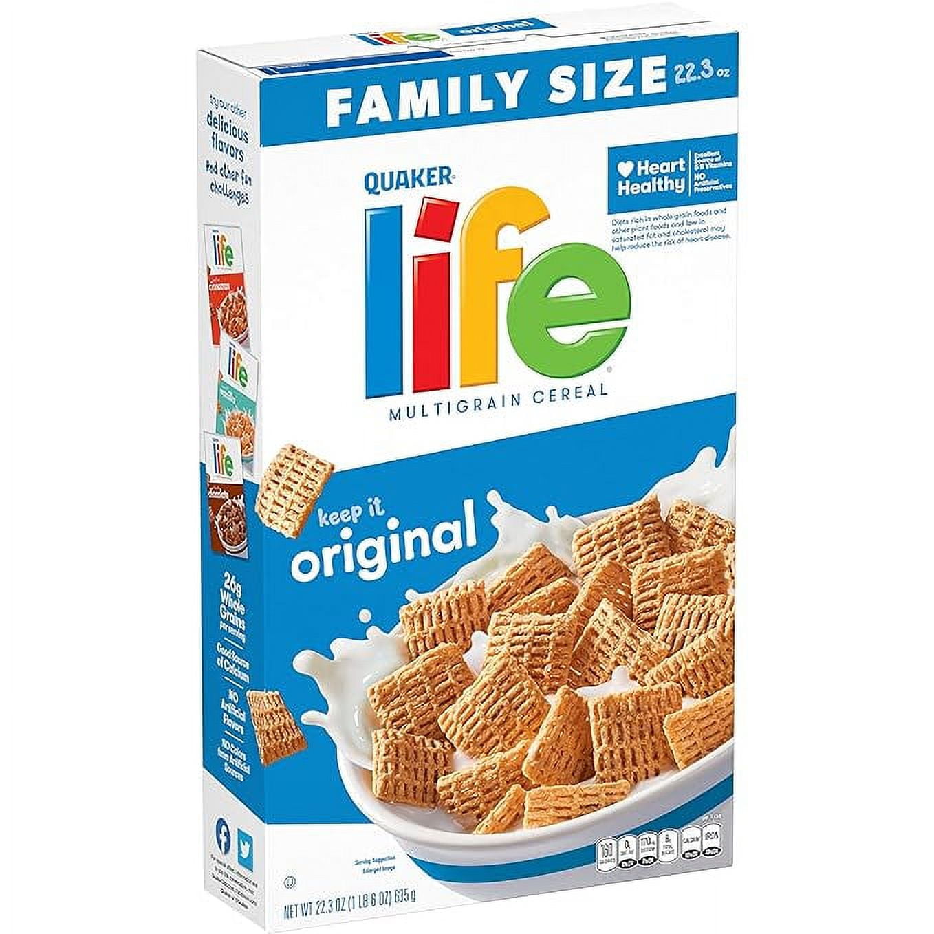 Pack of 1 Quaker Life Original Cereal, 22.3OZ Box - Walmart.com