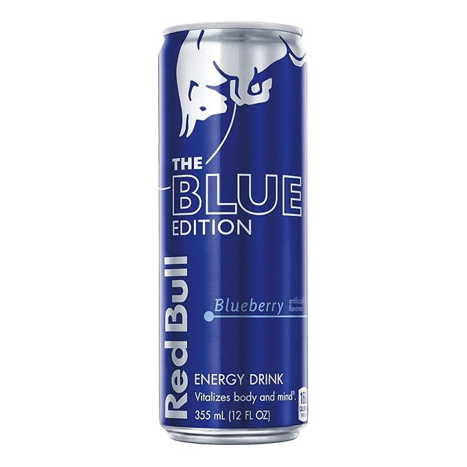 Pack of 1 Red Bull Blueberry Blue Edition Energy Drink, 12 Fl Oz Can ...