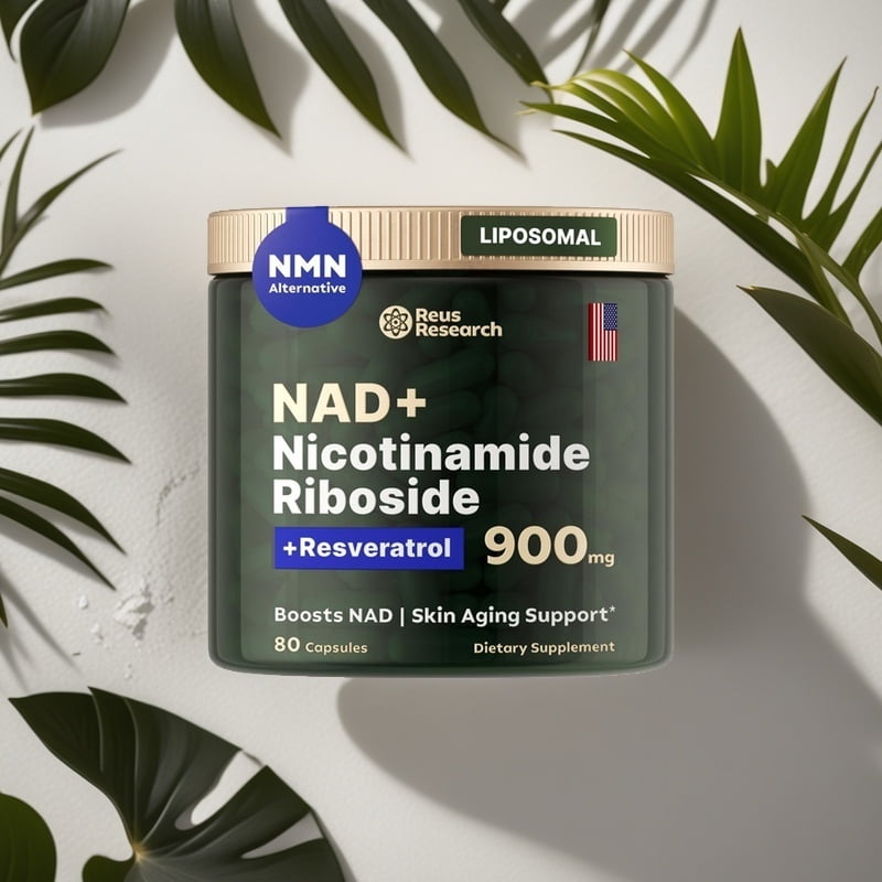 (Pack of 1) Reus-Research NicotinamideRiboside 900 - NAD+ 80 Count ...