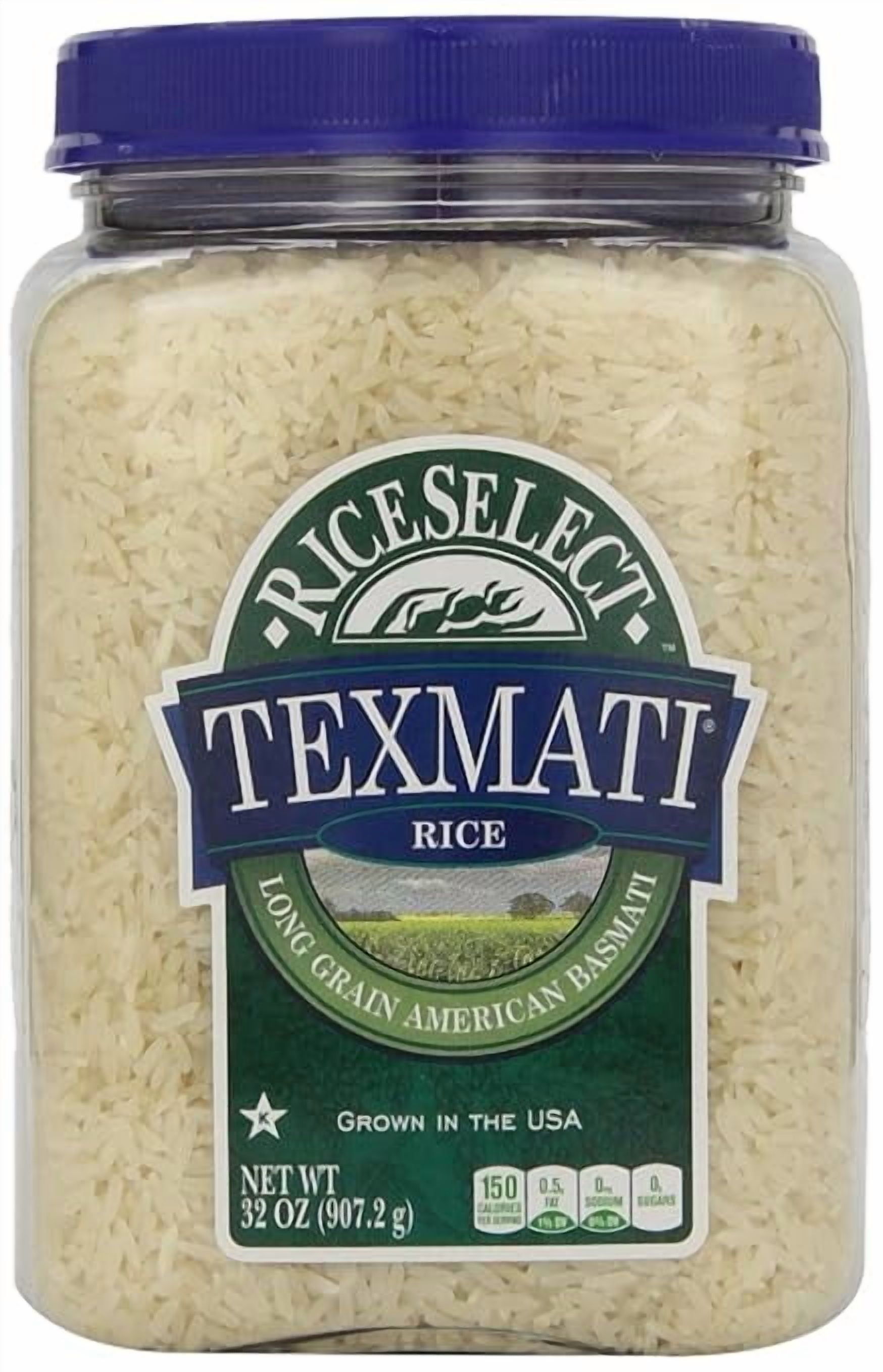 Pack of 1 RiceSelect Texmati White Rice, Long Grain American Basmati ...