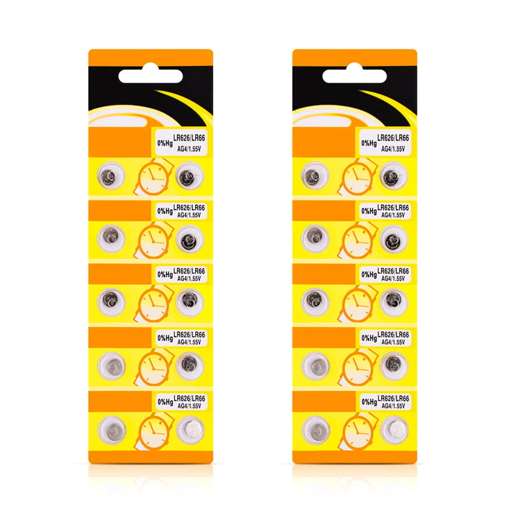 Pack of 10/20 AG4 LR626 Alkaline Button Batteries Reliable Performances ...
