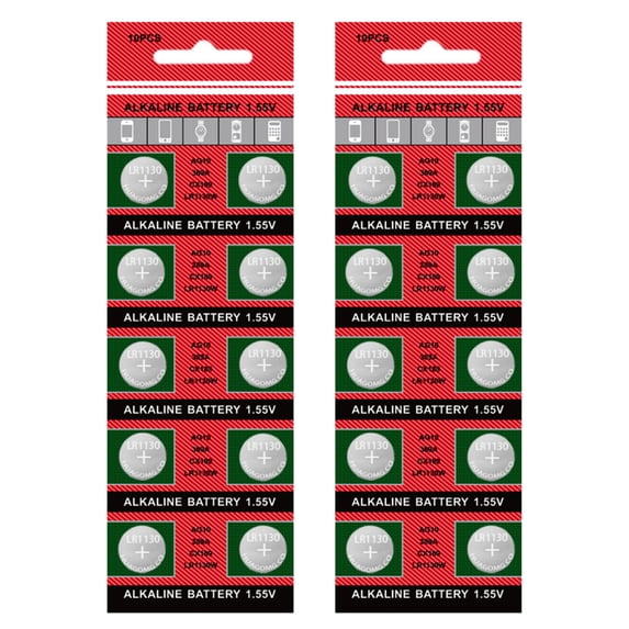 Pack of 10/20 LR1130 Button Cell Battery Coin Cell Battery for Watches ...
