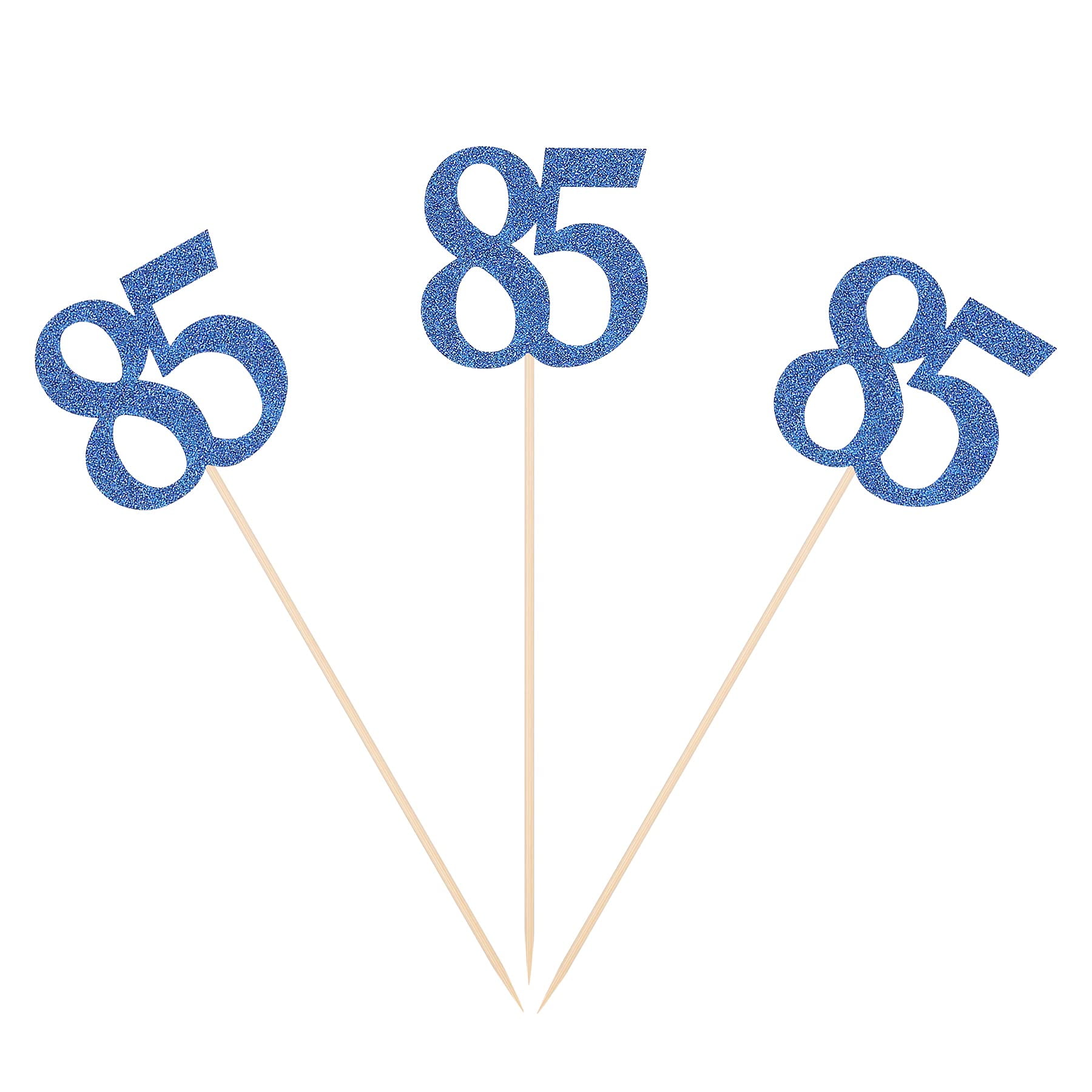 Pack of 10 85th Birthday Centerpiece Sticks Number 85 Table Topper ...