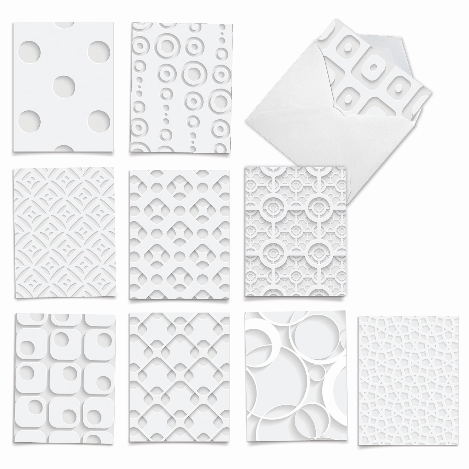 Pack of 10 All Occasion Blank Note Cards with Envelopes (4 x 5.12 Inch ...