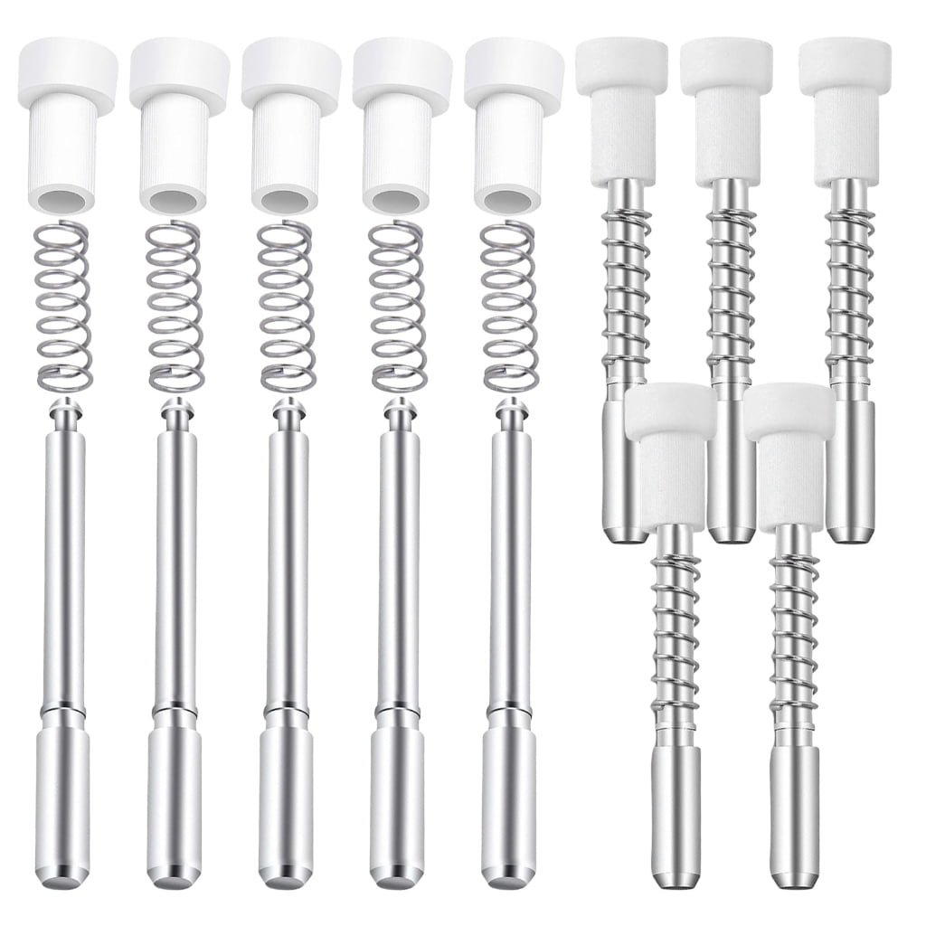 Pack of 10 Aluminum Window Screen Plunger Lock Rustproof Easy ...