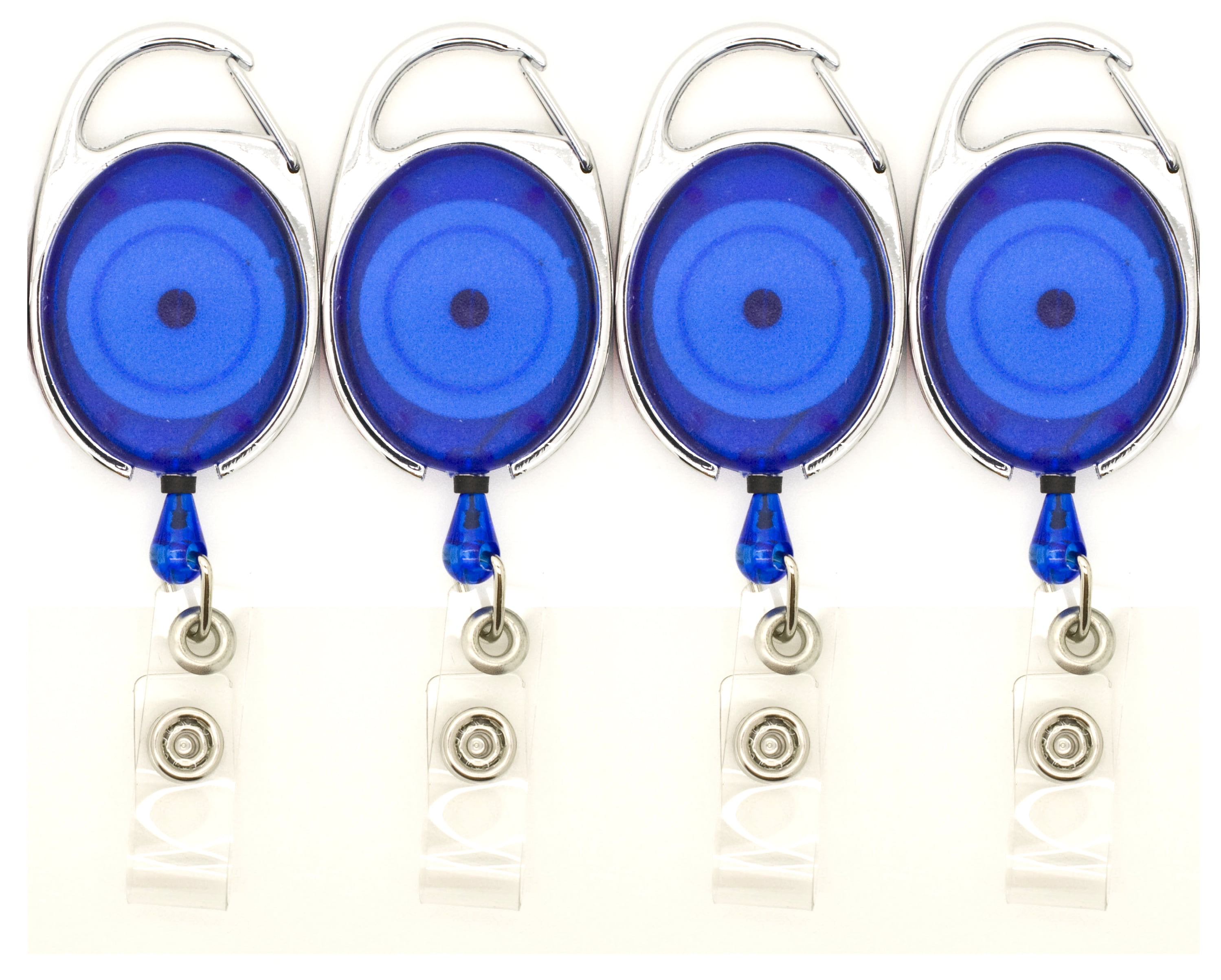 Pack of 10 Carabiner Retractable Badge ID Reel Premium Retractable ...