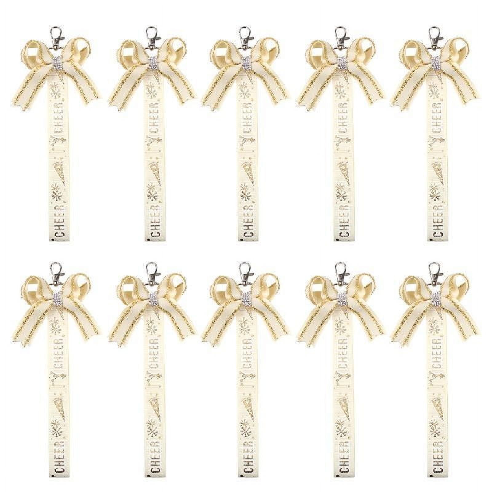 Pack of 10 Cheerleading Spirit Bows Keychains Stylish Teen Girl Bag ...