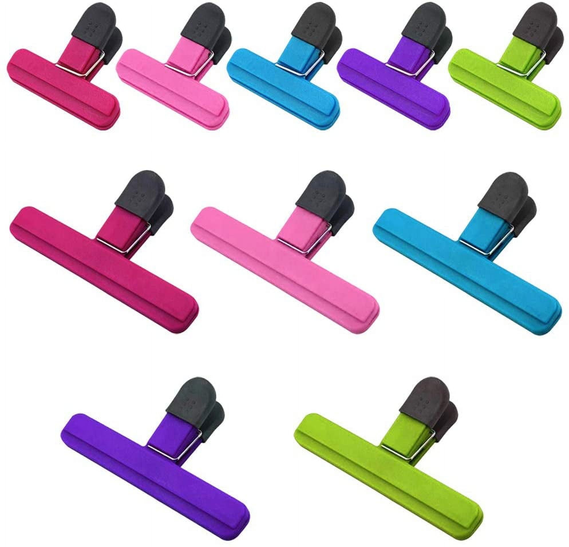 Pack of 10, Chip Bag Clips, SourceTon Heavy Duty Food Clips (5 Large ...