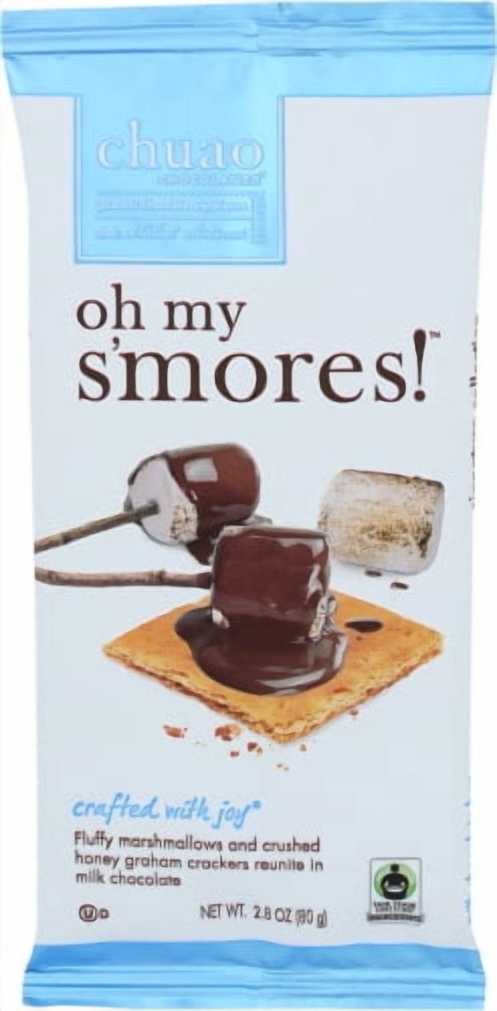 (Pack of 10) Chuao Chocolatier Milk Chocolate Bar Oh My S’mores 2.8 oz ...