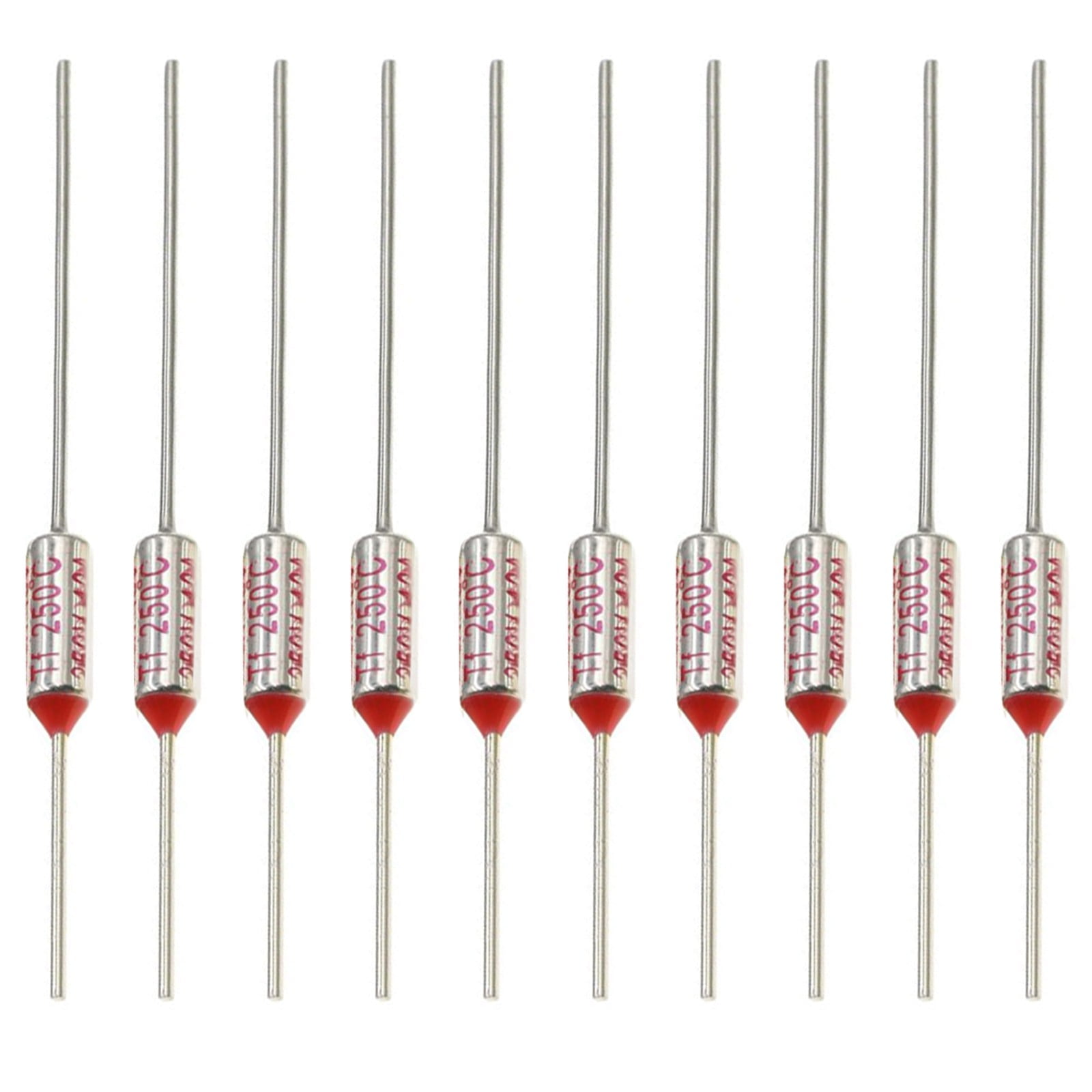 Pack of 10 Circuit Cut Off Temperature Thermal Cutoffs Fuse AC250V 10A ...