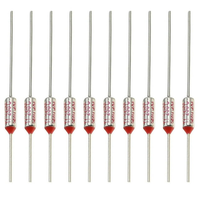 Pack of 10 Circuit Cut Off Temperature Thermal Cutoffs Fuse AC250V 10A ...