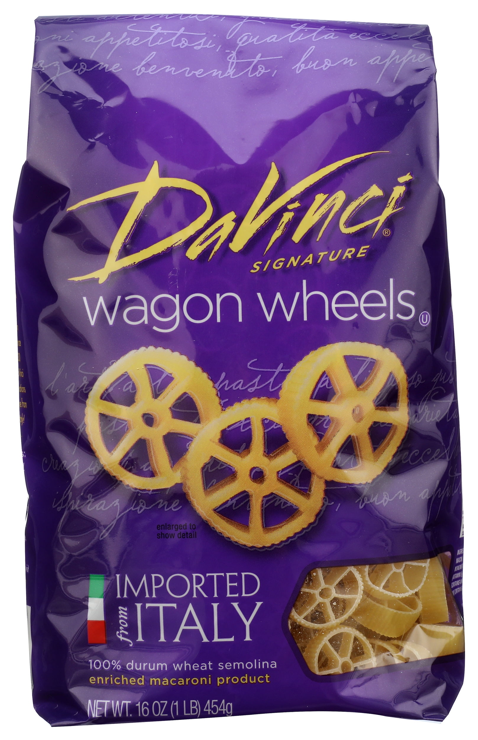 Wagon Wheel Pasta DaVinci Pasta Wagon Wheels - 16 Oz Package Of Fun ...