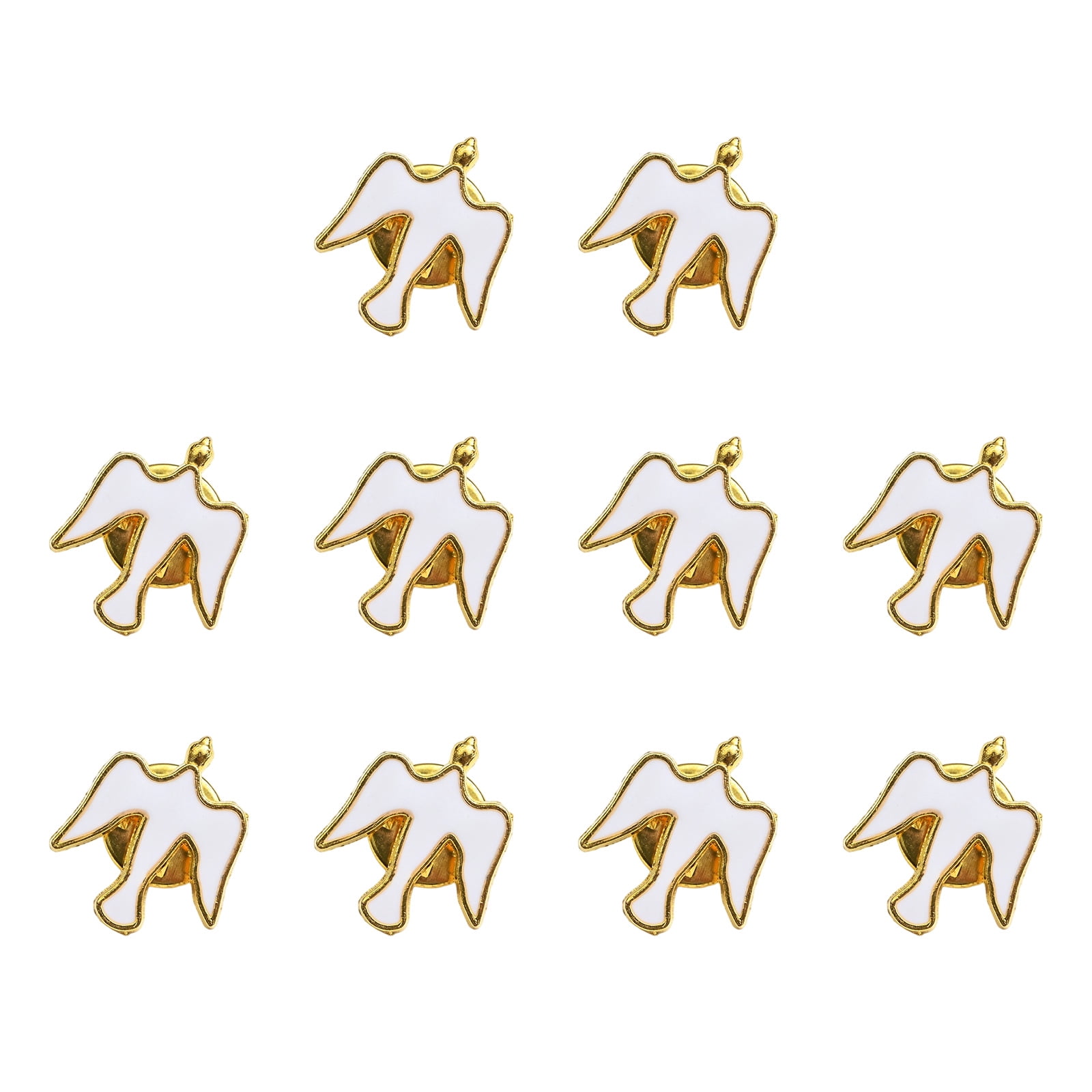 Pack of 10 Elegant Doves Brooch Pin Small Doves Brooch Stylish Clothing ...