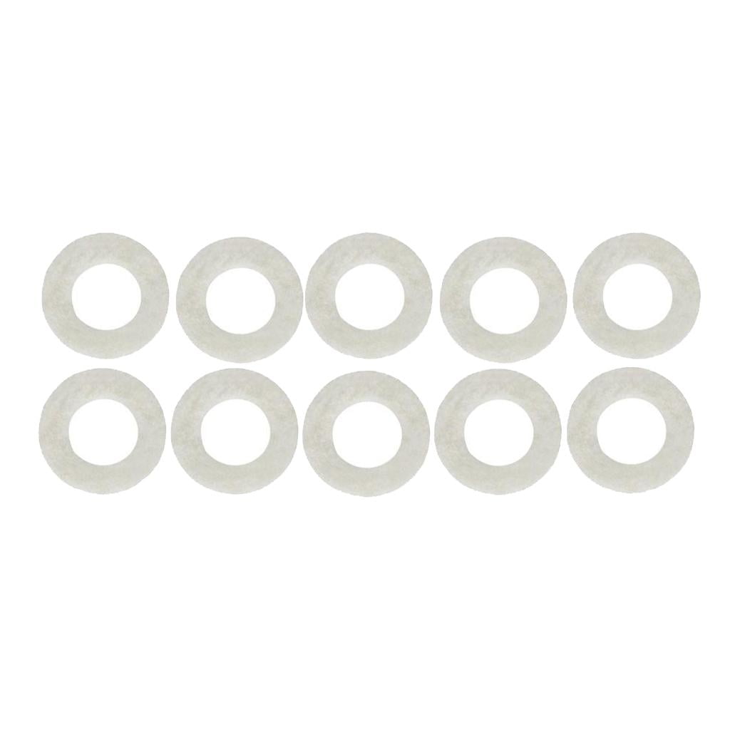 Pack of 10 Felt Washers for Stem , White - Walmart.com