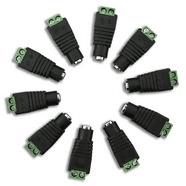 Guy-Tech 10 Pairs 12V Male+Female 2.1x5.5MM DC Power Jack Plug Adapter ...