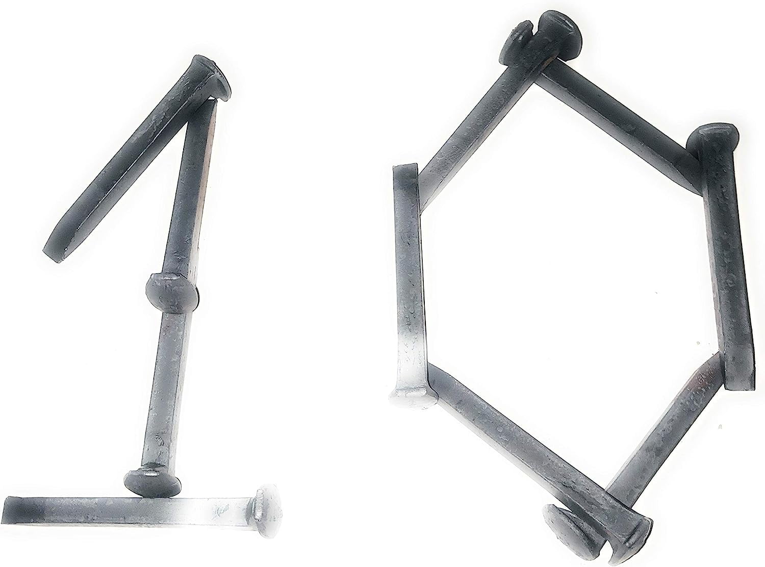 Pack of 10 Genuine Vintage Railroad Spikes - with Rusting, Patina and ...