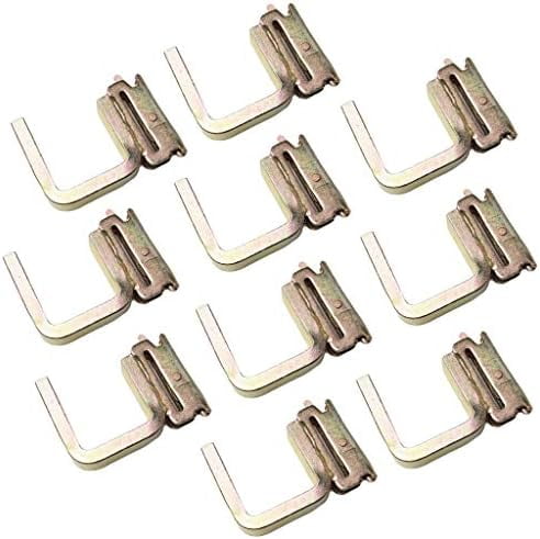 (Pack of 10) Heavy Duty E Track 2" Finger Square J Hook Fitting - 3/8 ...