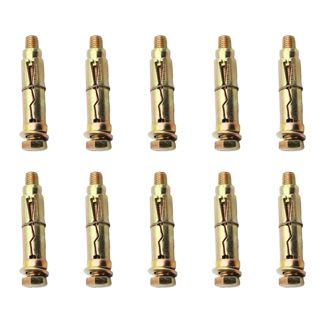 Pack of 10 M6/8/10/12 Portable Expansion Bolts for Secure Installation ...