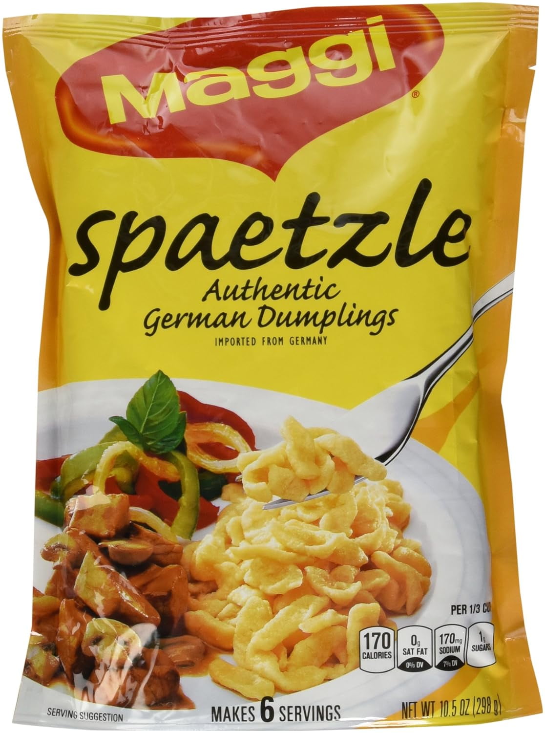 Pack of 10, Maggi Spaetzle Authentic German Dumplings, 10.5 oz ...