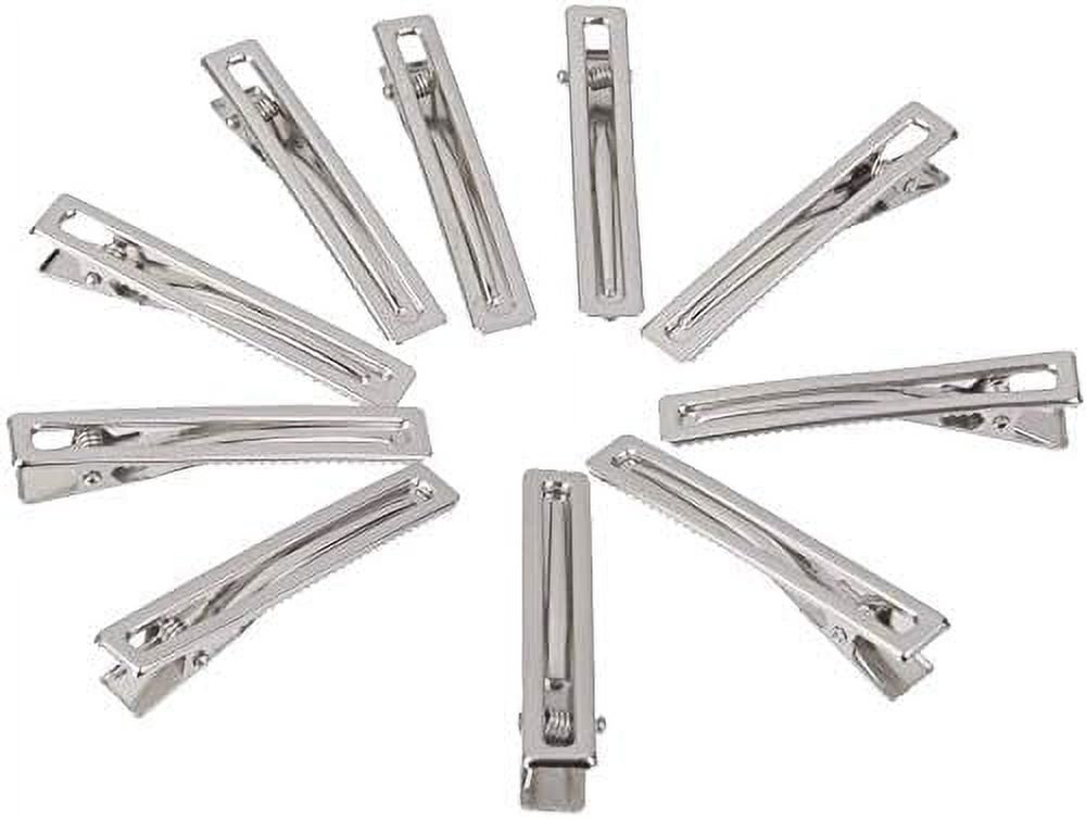 Pack of 10 Metal Duck-Bill Hair Section Clips DIY Accessory - Walmart.com