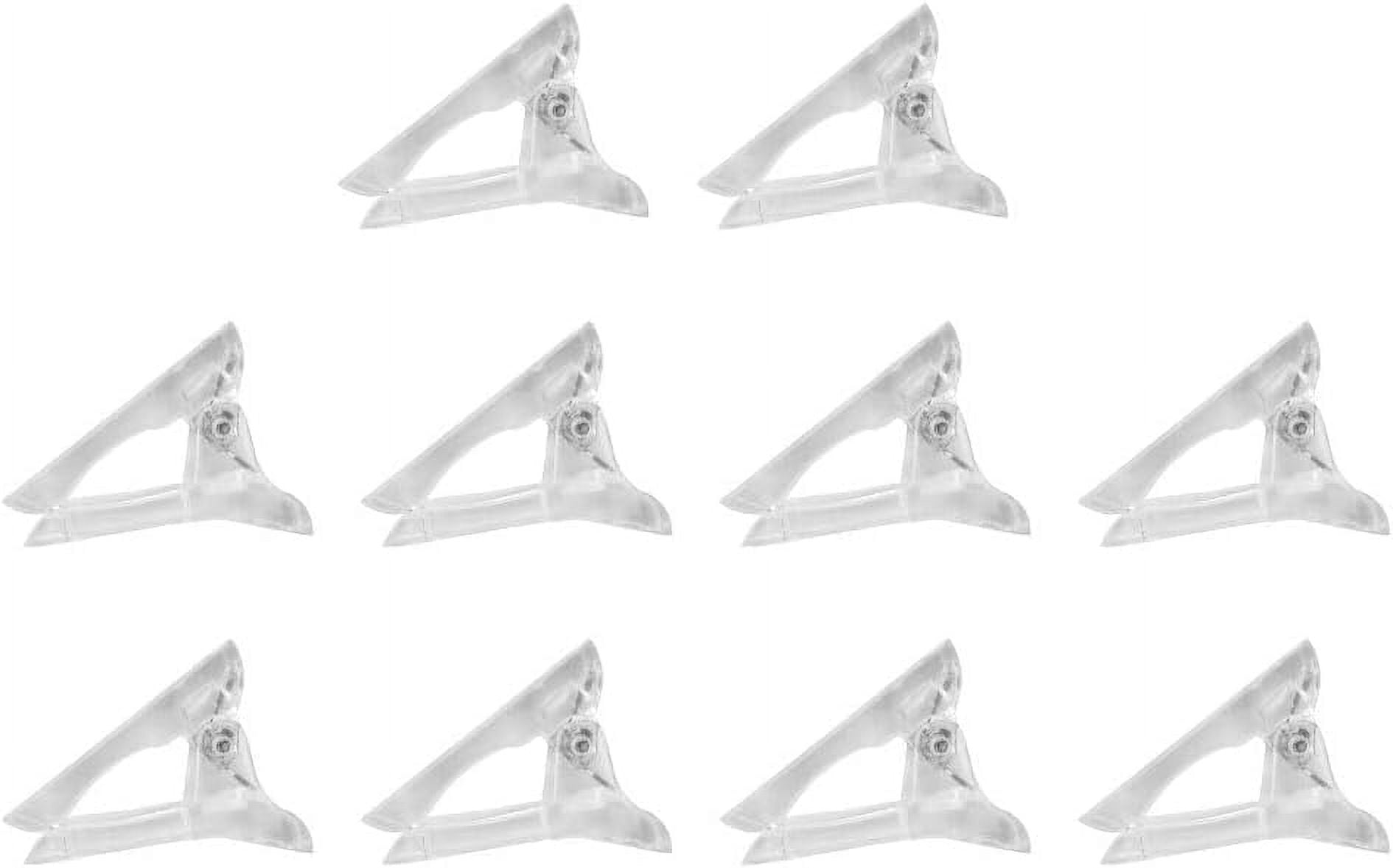 Pack of 10 Nail Plastic Clips Acrylic Long Transparent Tips Fingernails ...