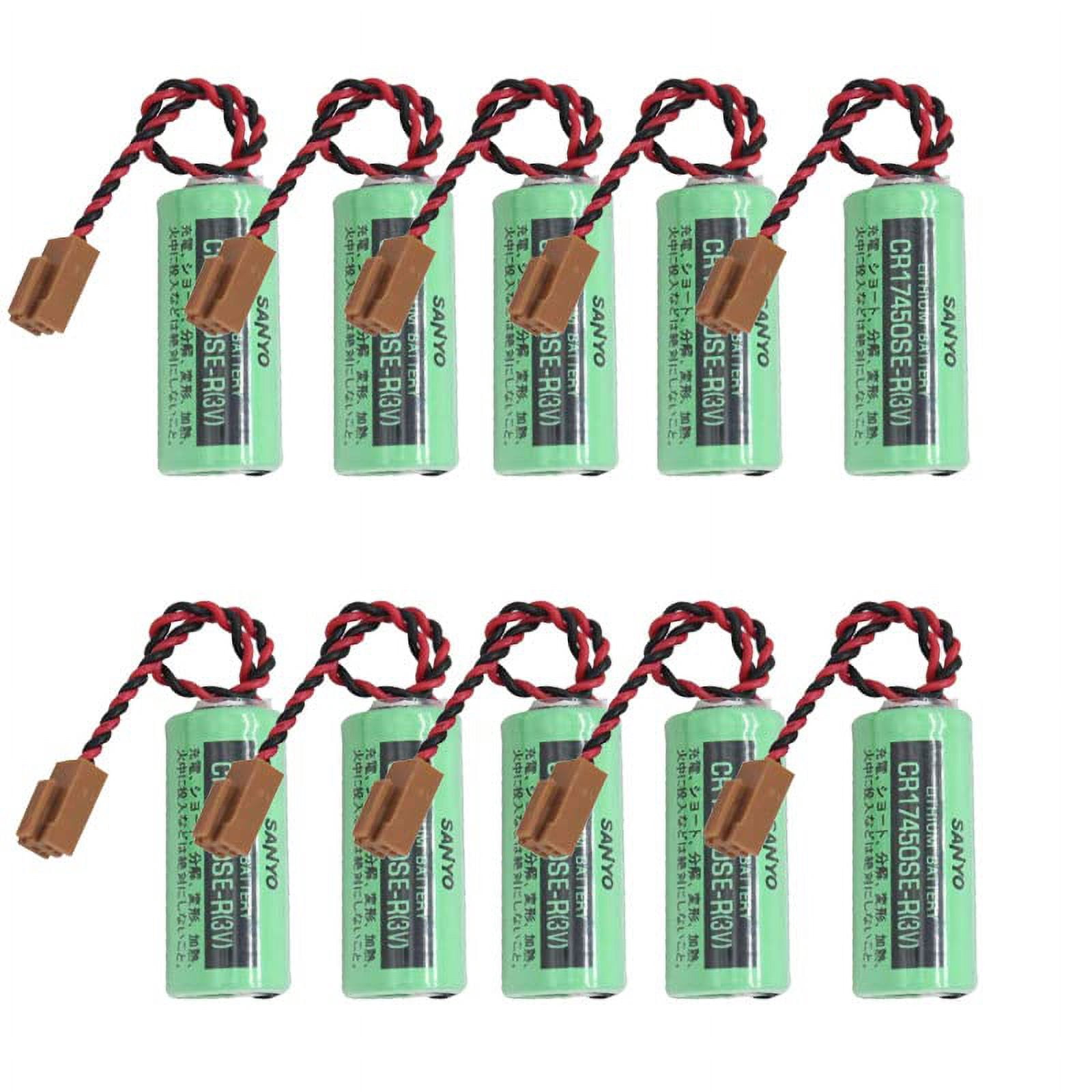 (Pack of 10) Non-Rechargeable 2500mah CR17450SE-R 3V PLC Battery for ...