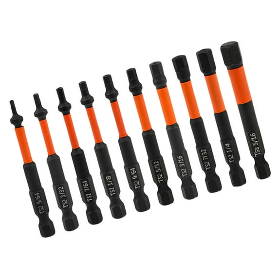 Pack of 10 NonSlip Magnetic Hex Driver Bit Magnetic Hexagonal Driver ...
