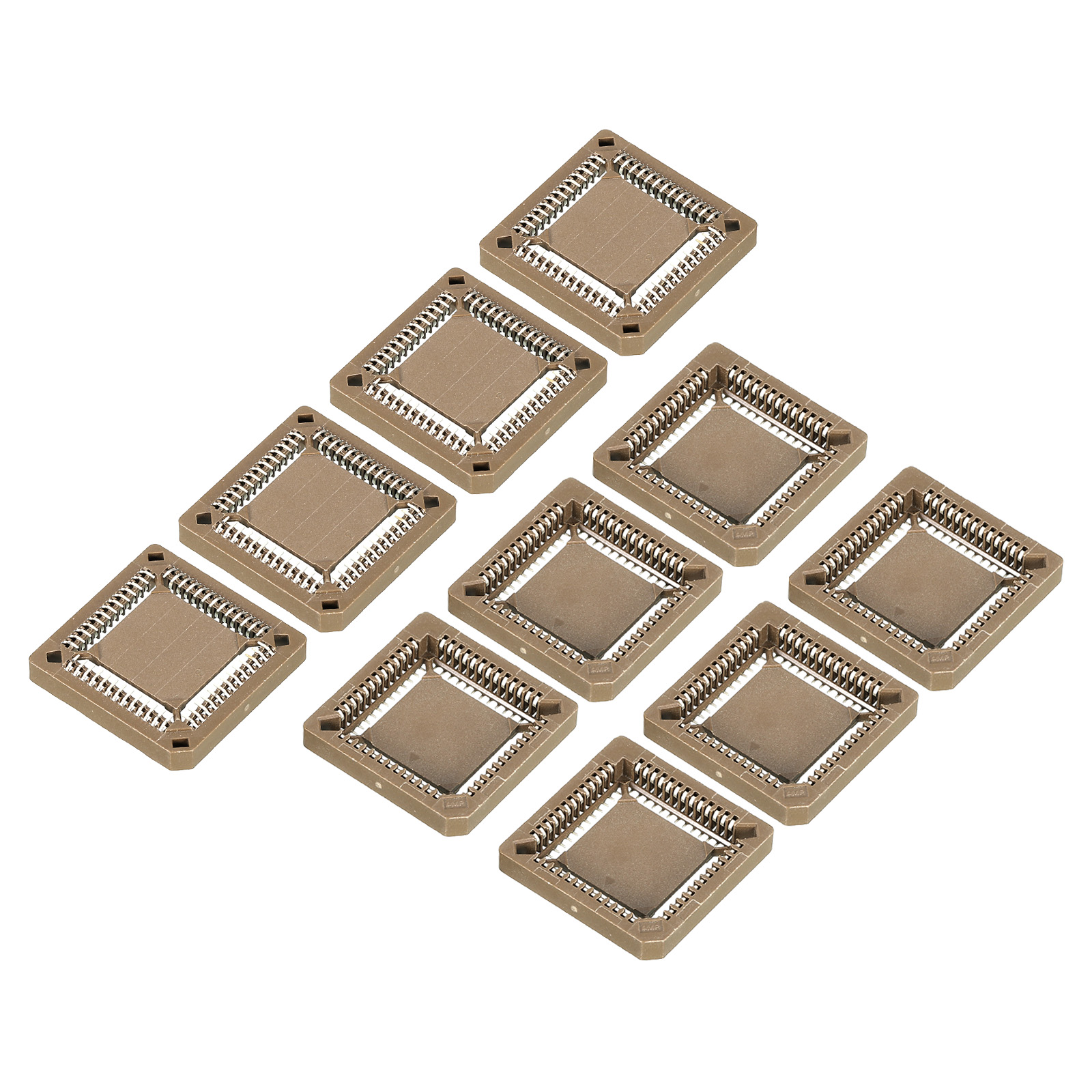Pack of 10 PLCC52P IC Socket 52Pin 1.26mm Pitch SMT Surface Mounted ...