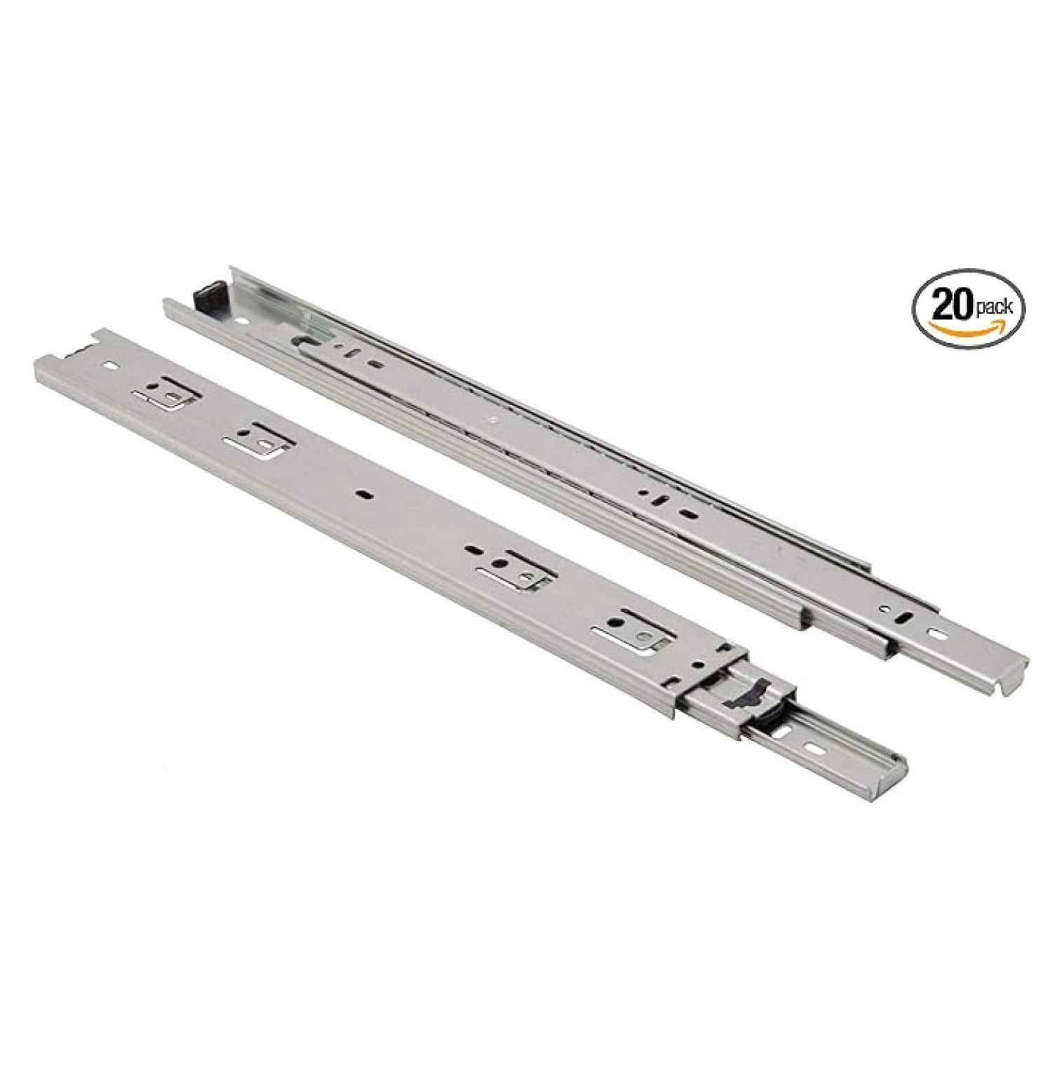 Pack of 10 Pairs 24-inch Ball Bearing Full Extension Drawer Slides ...
