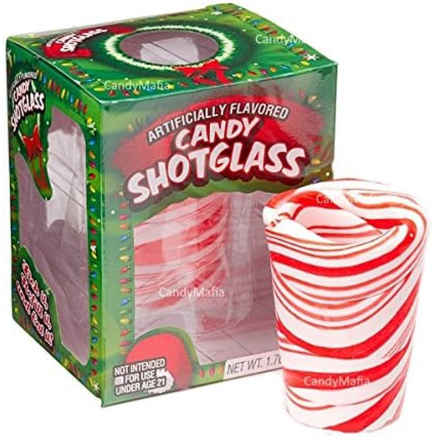 (Pack of 10) Peppermint Candy Shot Glasses, 1.76 Oz. Each - Walmart.com