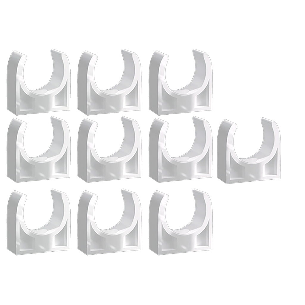Pack of 10 Pipe Fixing Clip Plumbing Clamps Clip Hangers Fastening Clip ...
