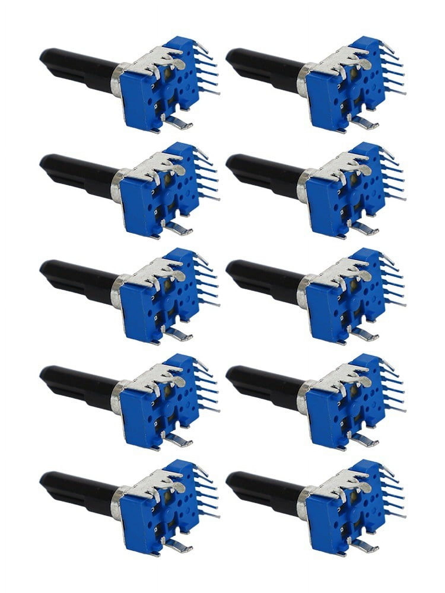 Pack of 10 RK12 Potentiometers for Audio Applications with Half Shaft ...