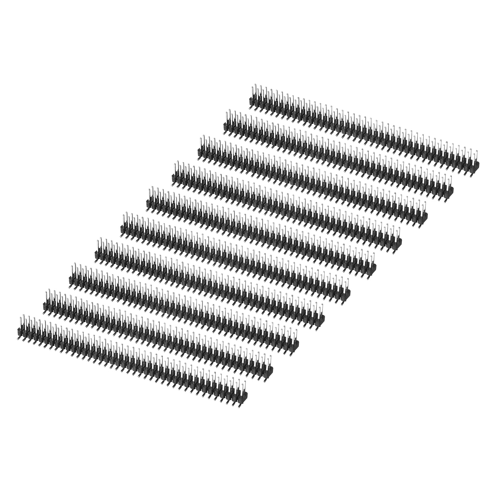 Pack of 10 SMT Pin Header Double Row 40P 2.54mm Pitch Copper Plated ...