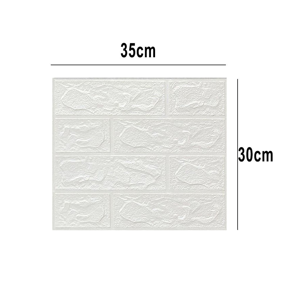 Pack of 10 Self adhesive Foam Panels for 3D Tile Stone Brick Wall ...
